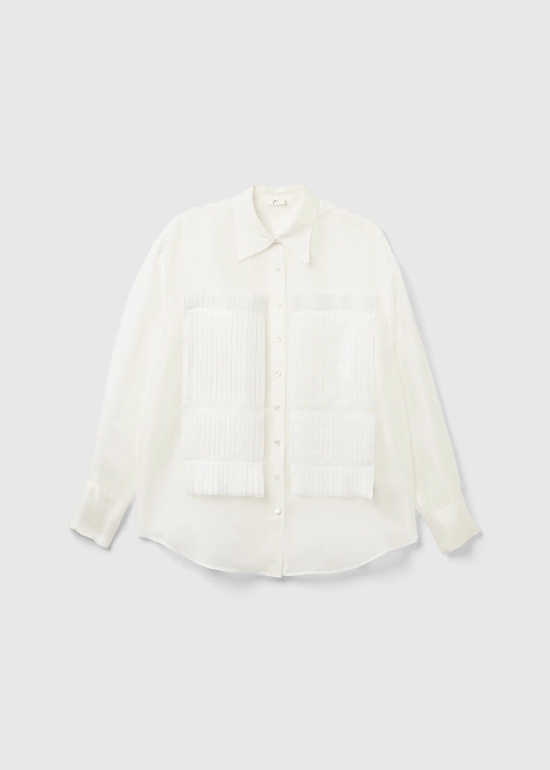 THE BITE STUDIOS PLEATED ORGANIC SILK PATCH SHIRT – Lawrence Covell